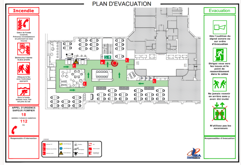 Les plans et consignes de sécurité incendie | SIA Service